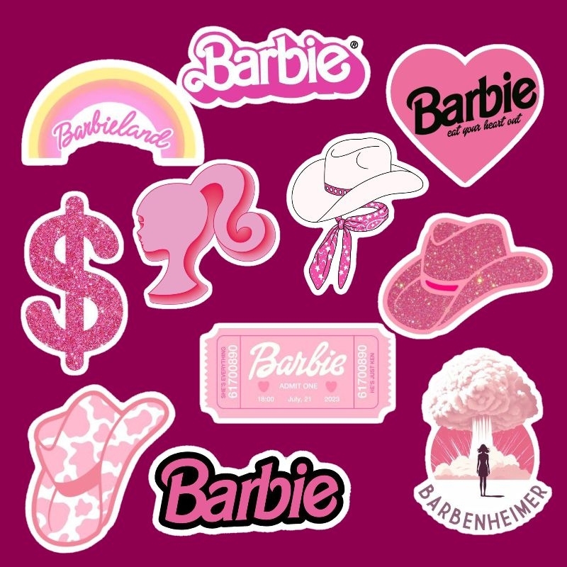 Barbie Stickers | Vinyl Matte Laminated Waterproof and Scratchproof ...