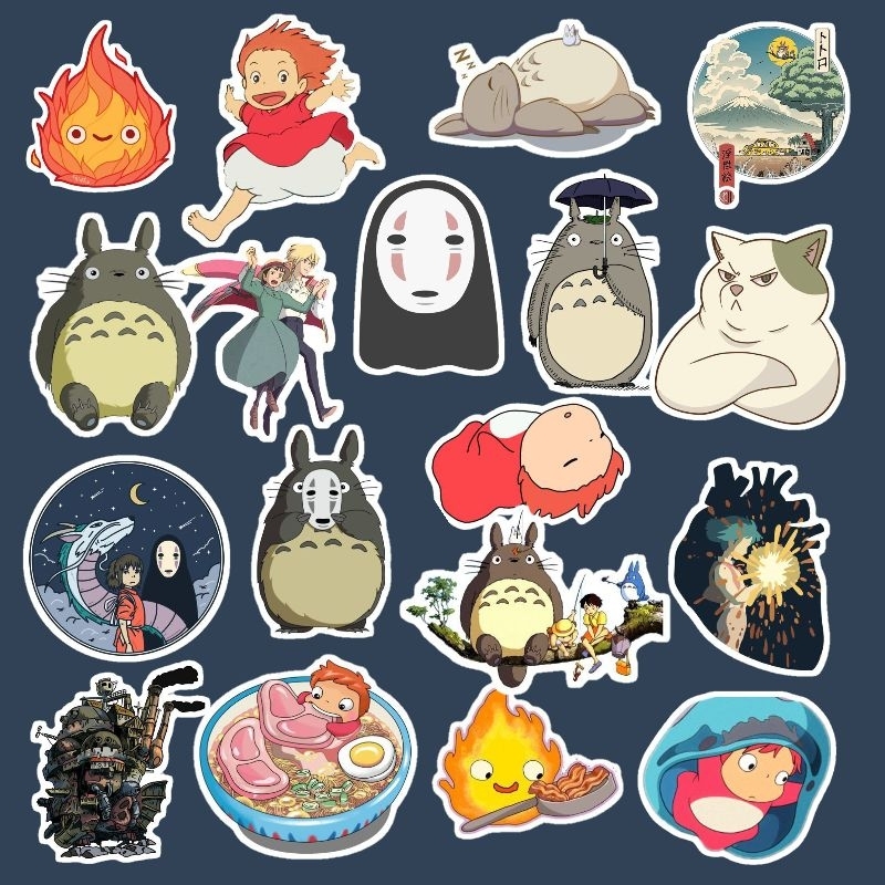 Studio Ghibli Stickers | Vinyl Matte Laminated Waterproof and ...
