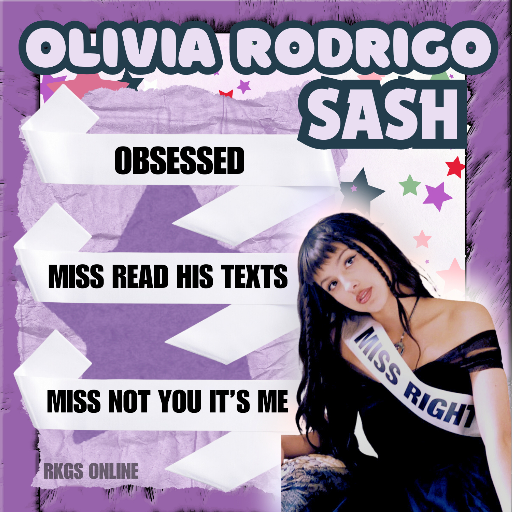 Olivia Rodrigo Guts Tour Sash by RKGS [ONHAND] Customized Personalized ...