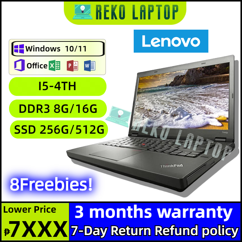 Used 14 inch Lenovo ThinkPad T440P laptop Intel Core i5 4th CPU 8G 16G RAM 256G 512G SSD Office ...