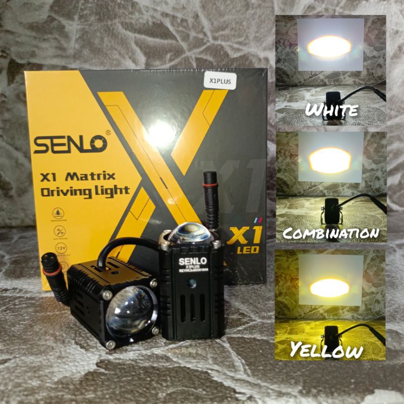 SENLO X1 PLUS MINI DRIVING LIGHT 60 WATTS | 6 MONTHS WARRANTY | Shopee ...