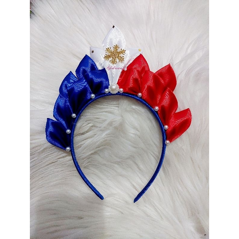 Philippine Flag Crown headband Filipiniana Headdress girls hair ...