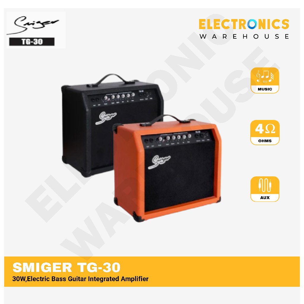 Smiger TG-30 Electric Guitar Amplifier 30-Watt Electric Guitar Amp with ...