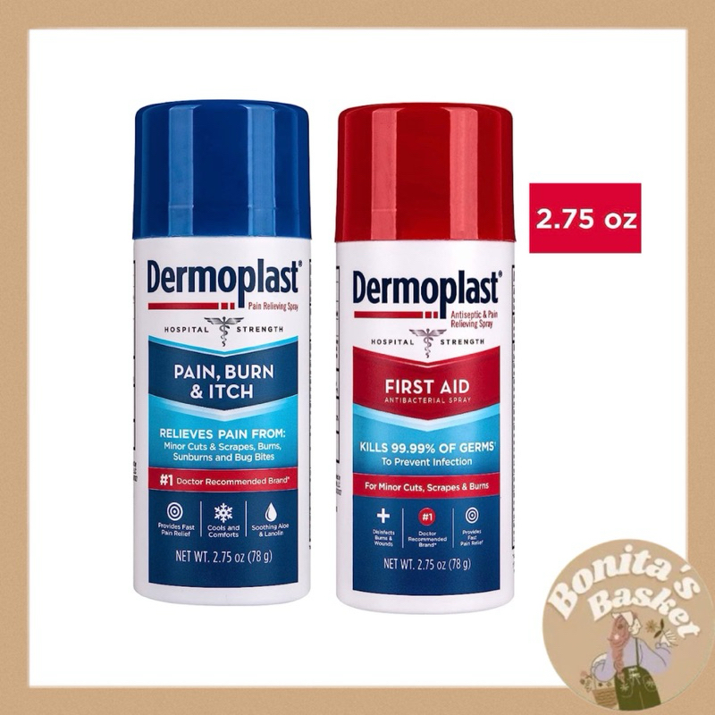 Dermoplast Pain Burn Itch Spray 2.75 oz | Shopee Philippines
