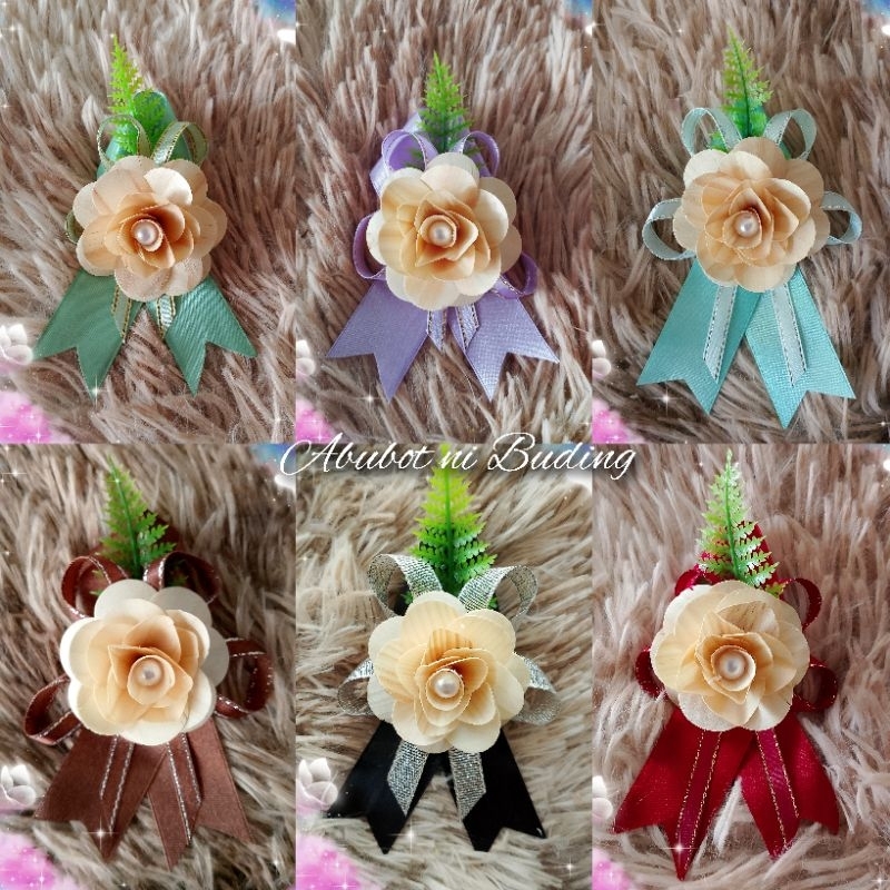 chest corsage minimalist design with pin | Shopee Philippines
