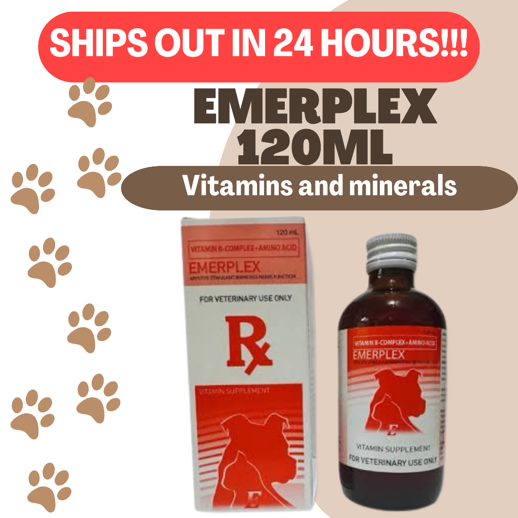 EMERPLEX Vitamin B-Complex + Amino Acid 120ml with Free 1cc Syringe TW ...