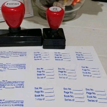 Notary Stamp Doc No./ Series Pre-Inked Stamp | Shopee Philippines