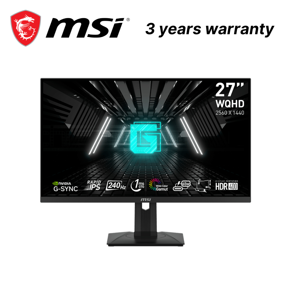 MSI Gaming Monitor G274QPX 27" 2560x1440 WQHD / 240Hz / Rapid IPS / 1ms ...