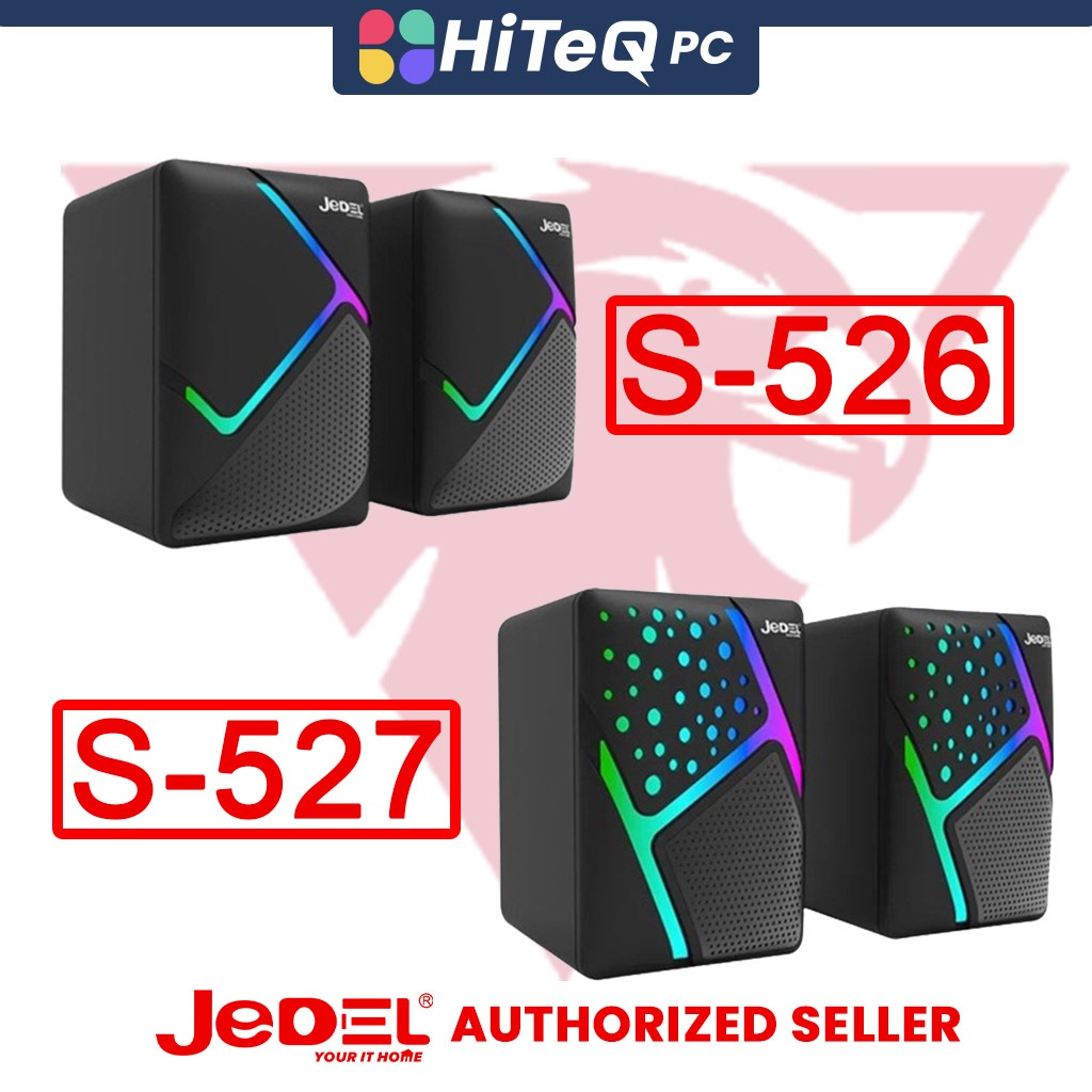 HiteqPC | JEDEL S-527 / S-527 RGB USB POWERED STEREO PC SPEAKER USB+3.5MM | Shopee Philippines