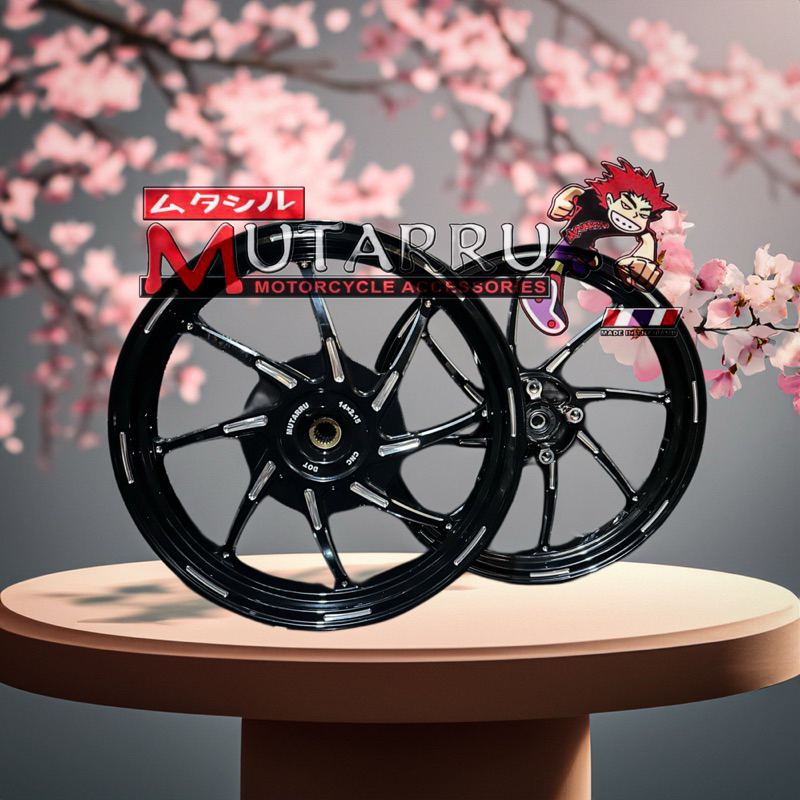 Mutarru CNC Mags for Honda Beat fi black | Shopee Philippines