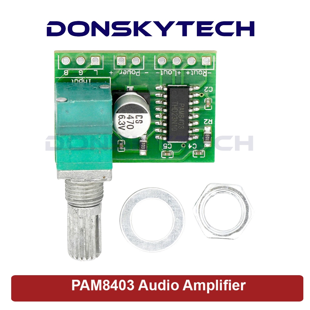 PAM8403 Audio Amplifier with Volume Control 2-Channel | Shopee Philippines