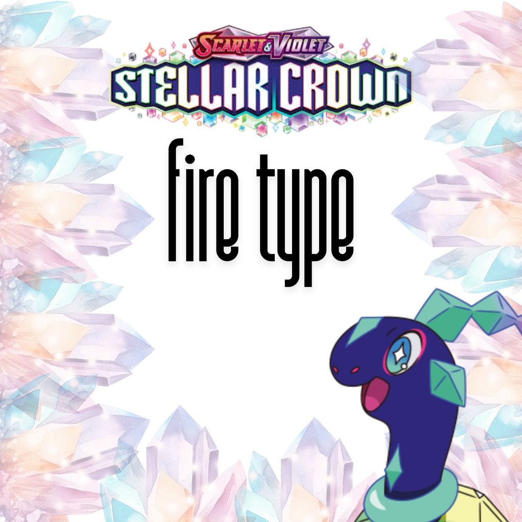 stellar crown FIRE TYPE common uncommon non holo pokemon trading card ...
