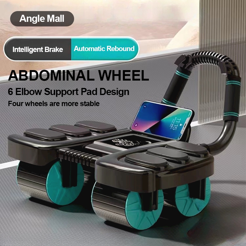 New 4 wheels abdominal roller Health Exercise Roller With Smart App Gym ...