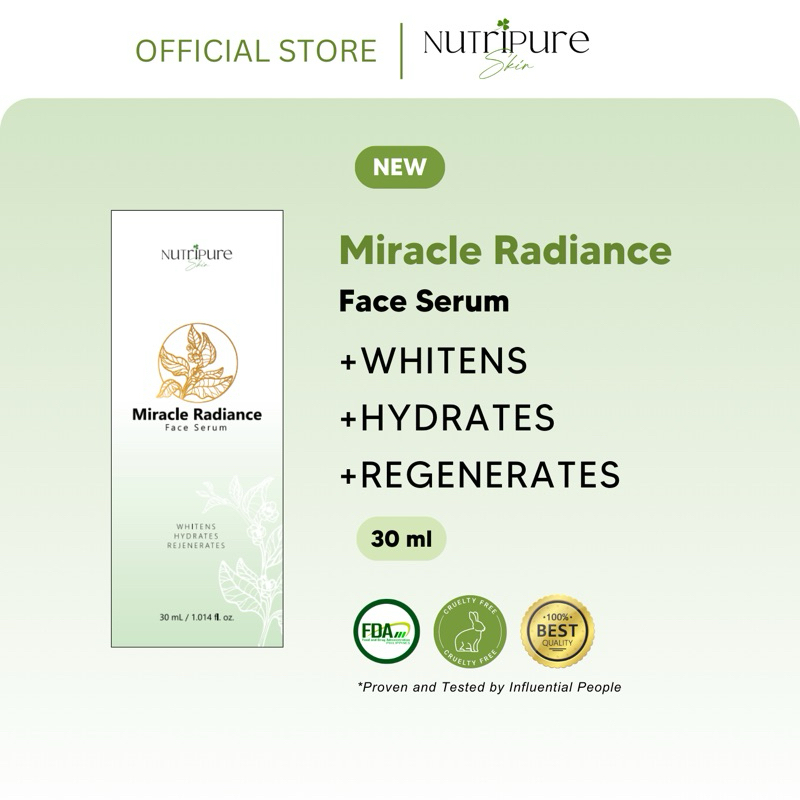 Nutripure Skin Miracle Radiance Face Serum 30ml | Shopee Philippines