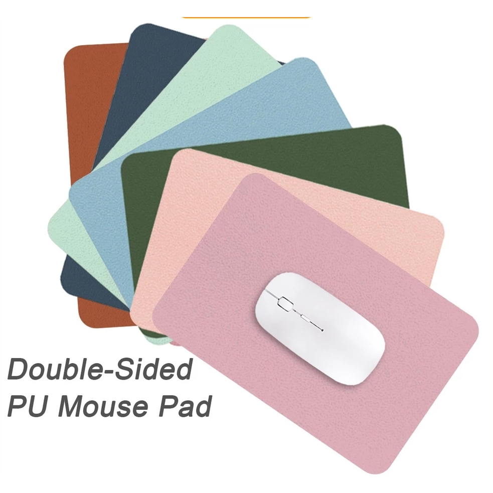 【Ready Stock】Double-Sided Waterproof PU Leather Mouse Pad Desk Pad ...