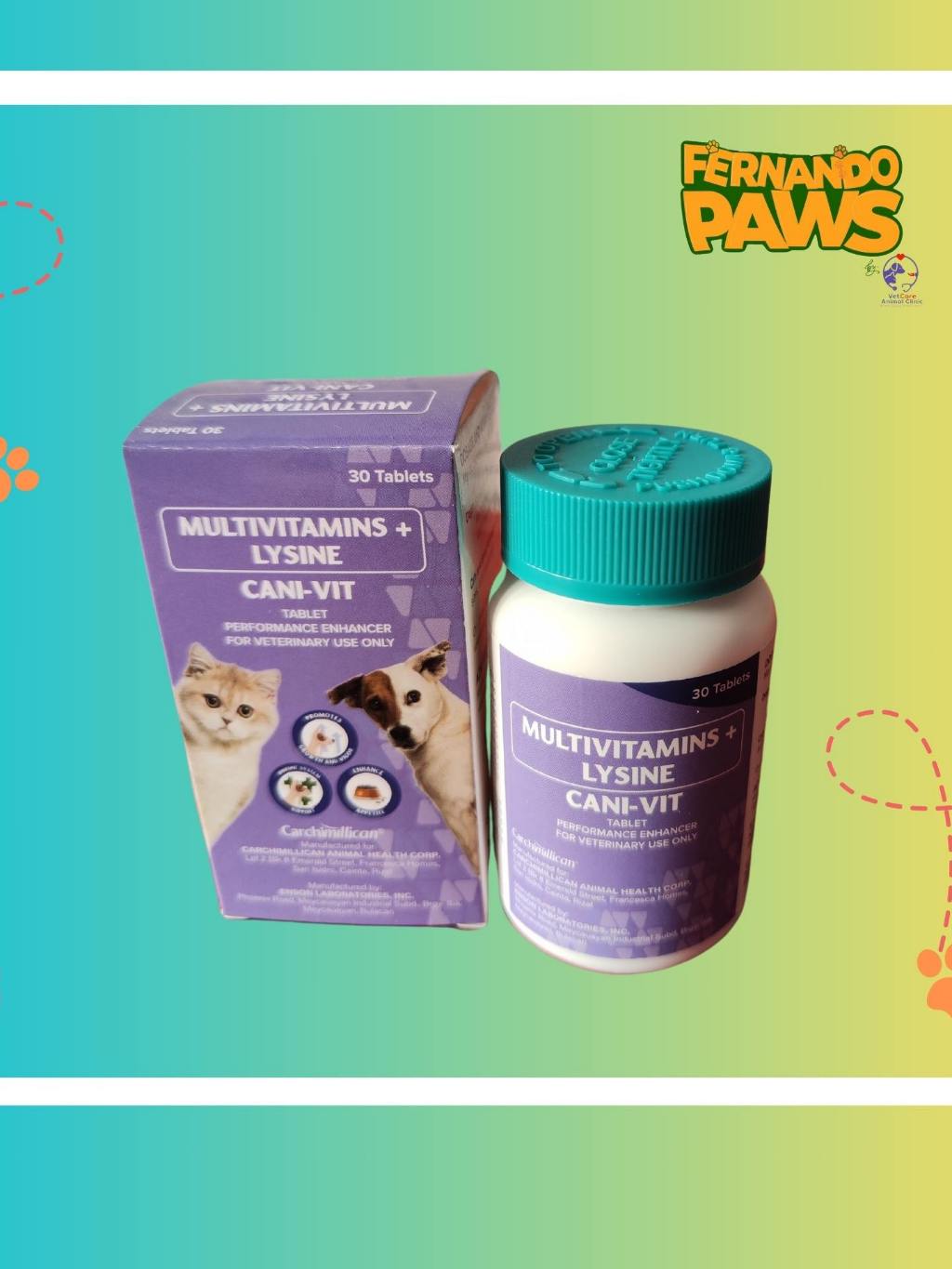Cani-Vit Tablet (Multivitamins + Lysine) sold (per piece) | Shopee ...