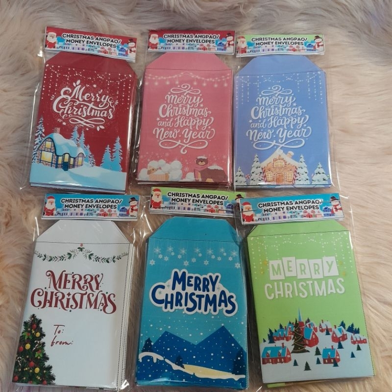 Christmas Angpao Money Envelope (6PCS PER SET) Manually Cut and ...