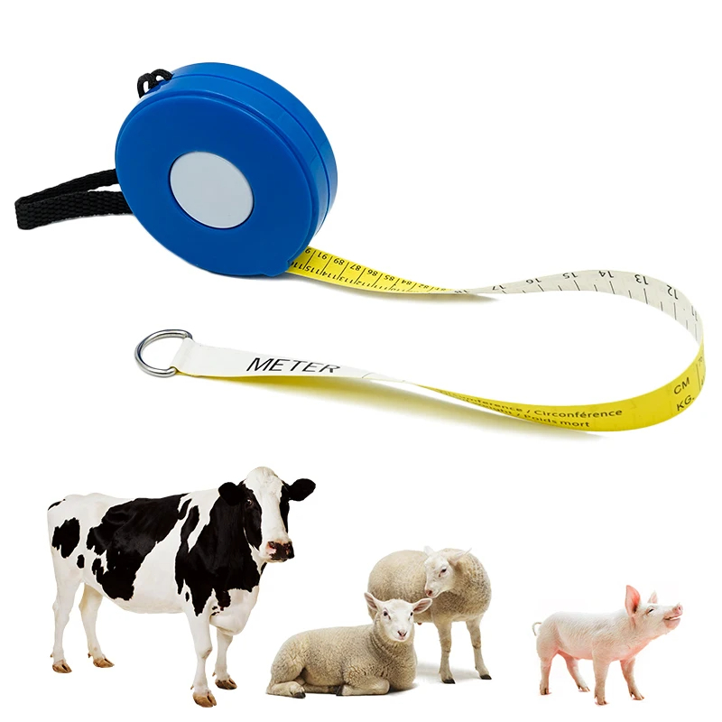 2.5m Body Weight Tape Measure Retractable Measuring tape for Pig live ...
