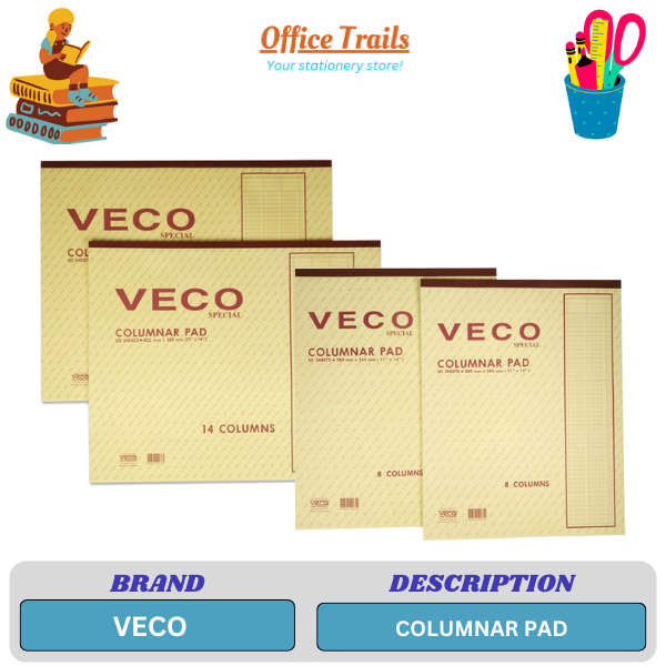 Veco Columnar Pad 1PAD | Shopee Philippines