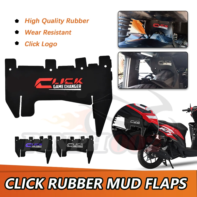 Honda Click 125i/150i Rubber Mud Guard/Mud Flaps Cover For CLICK V2 ...