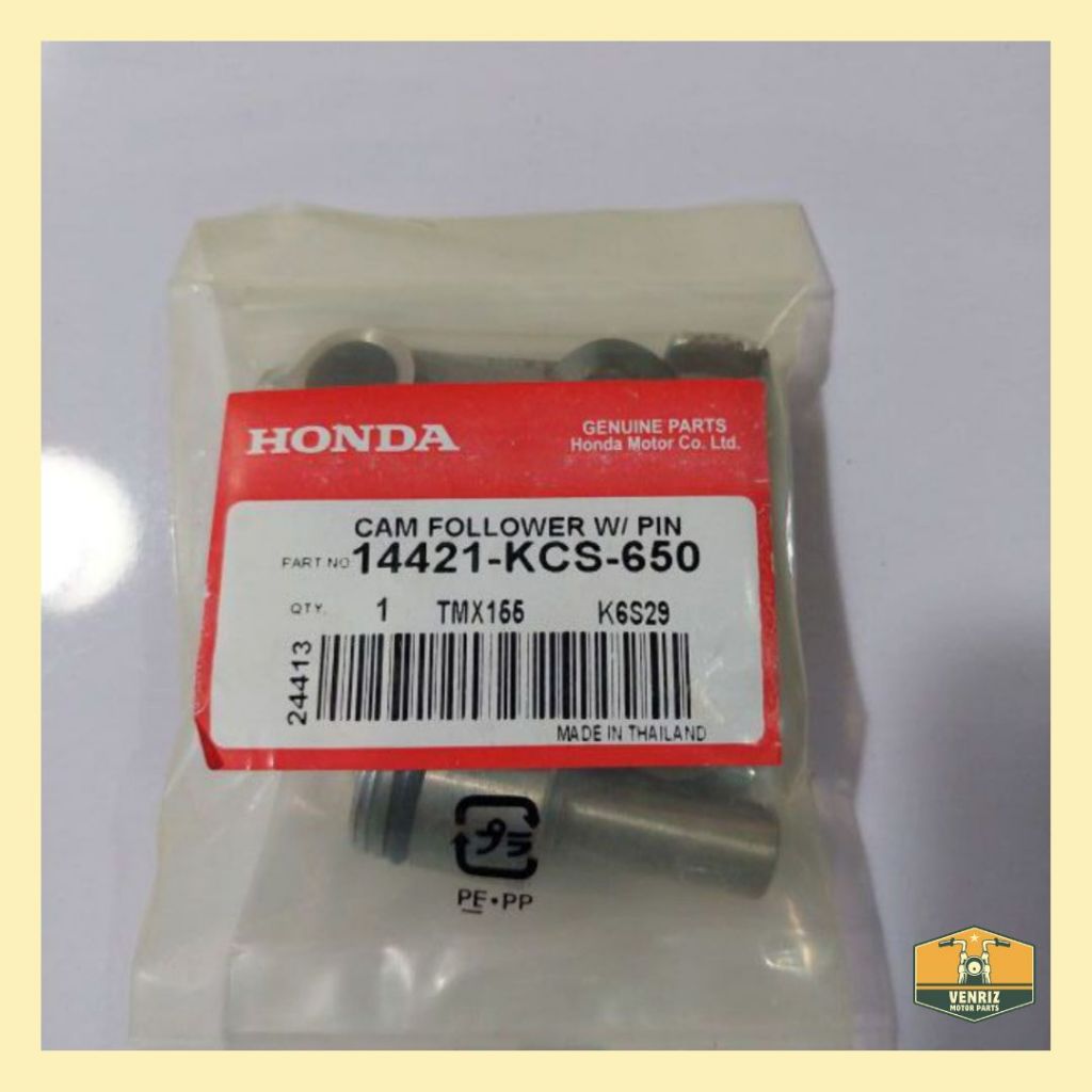 [Genuine PartNo.14421-KCS-650] CAM FOLLOWER WITH PIN - Honda TMX155 ...