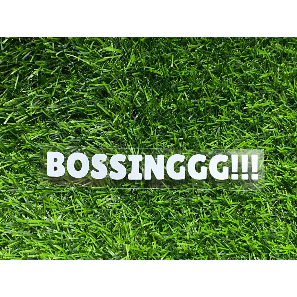 BOSSING STICKER DECALS FOR MOTORCYCLE, CARS & ETC (WATERPROOF) | Shopee ...