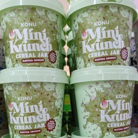 konu Mini Krunch Cereal Jar Matcha Crunch 160g | Shopee Philippines