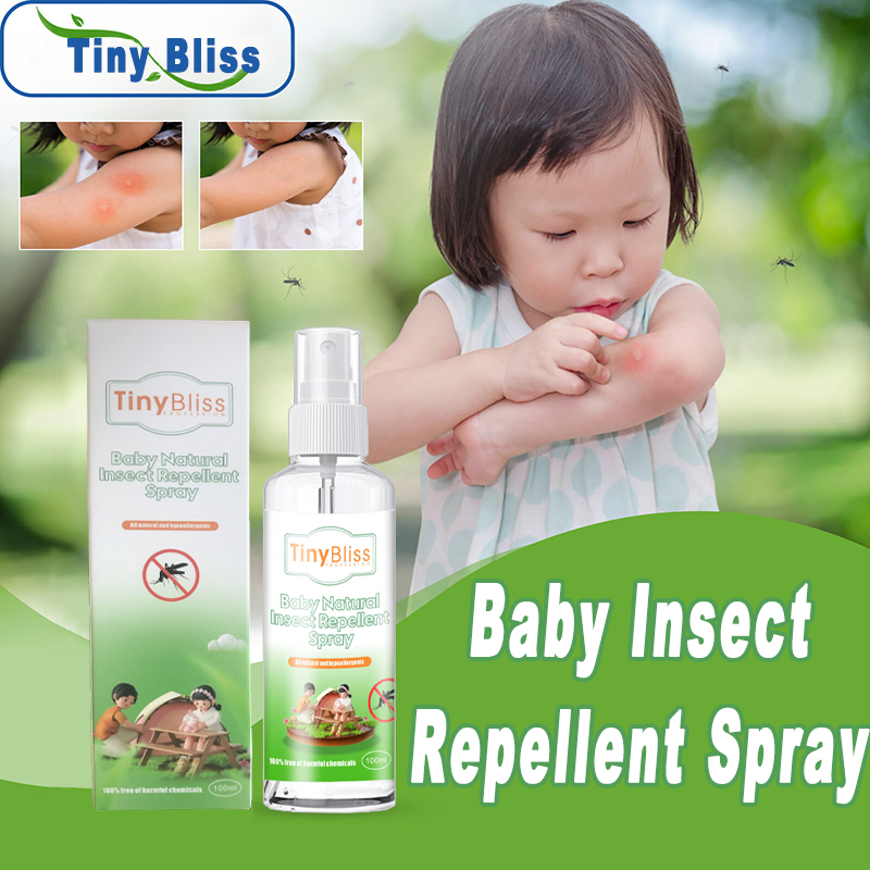 TinyBliss Baby Insect Repellent Spray 100ml Hypoallergenic Citronella ...