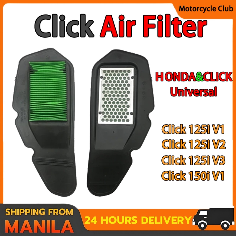 HONDA Click Air Filter for Motorcycle High Air Flow Click 125i v1 v2 v3 & 150i V1 Click ...