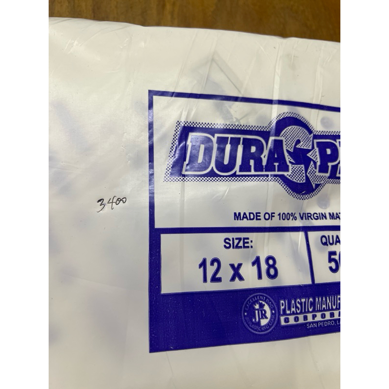 12x18 Dura Blue .0011 clear 100’s thick Plastic | Shopee Philippines