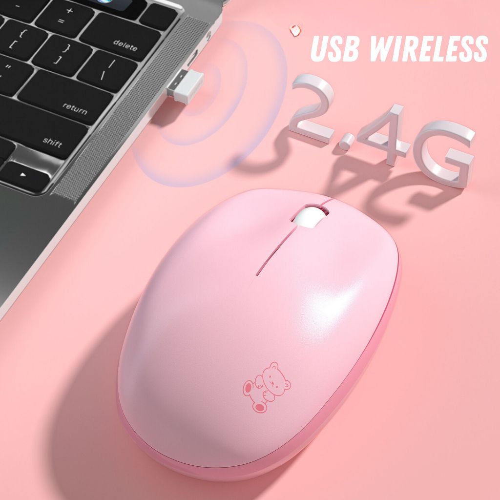 MOFII M8AG wireless mouse battery operated pastel collection silent ...