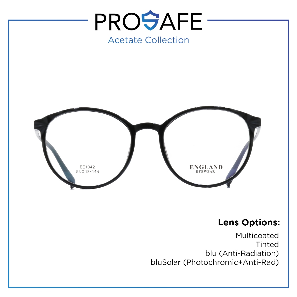 ProSafe 1042 (Acetate Eyeglasses) with choice of Tinted/Anti-Rad ...