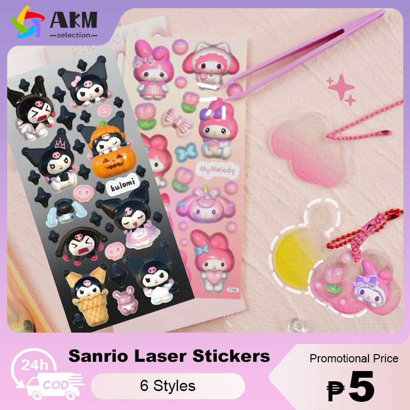 Sanrio 3D Laser Modeling Sticker Girl Cartoon Hand Ledger Photo Album ...