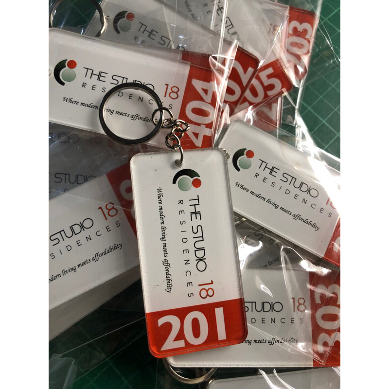 Acrylic Keychains 3mm 1.5 x 3 with flat ring | Shopee Philippines