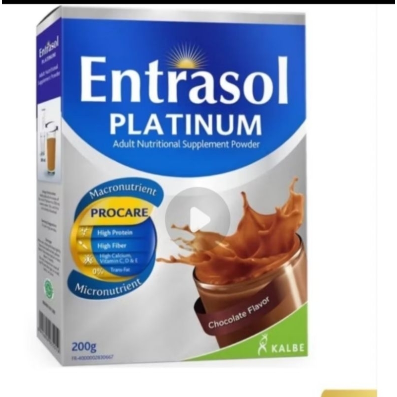 entrasol Platinum chocolate 200g | Shopee Philippines
