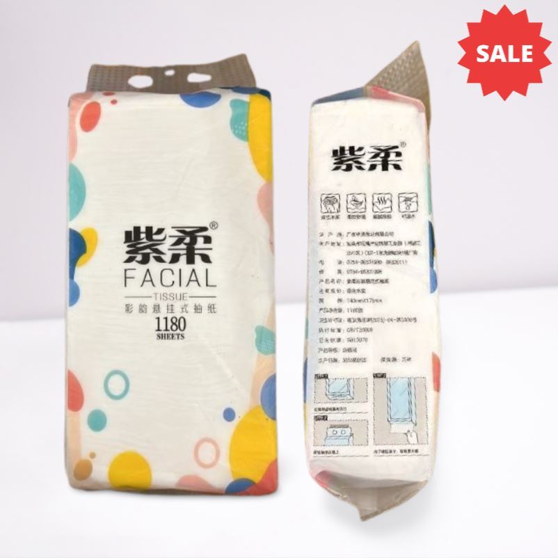 4-PLY 1180 Sheet Facial Tissue Paper Bathroom Tissue Wall-Mounted ...