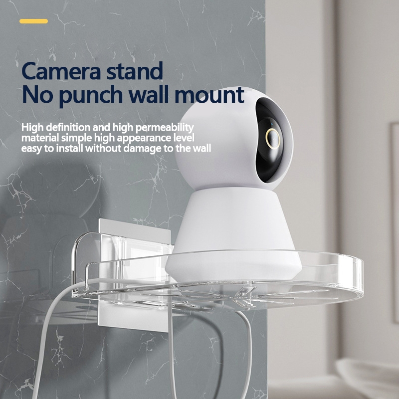 Camera Stand Self-adhesive CCTV Holder Universal Free-Punch Home ...