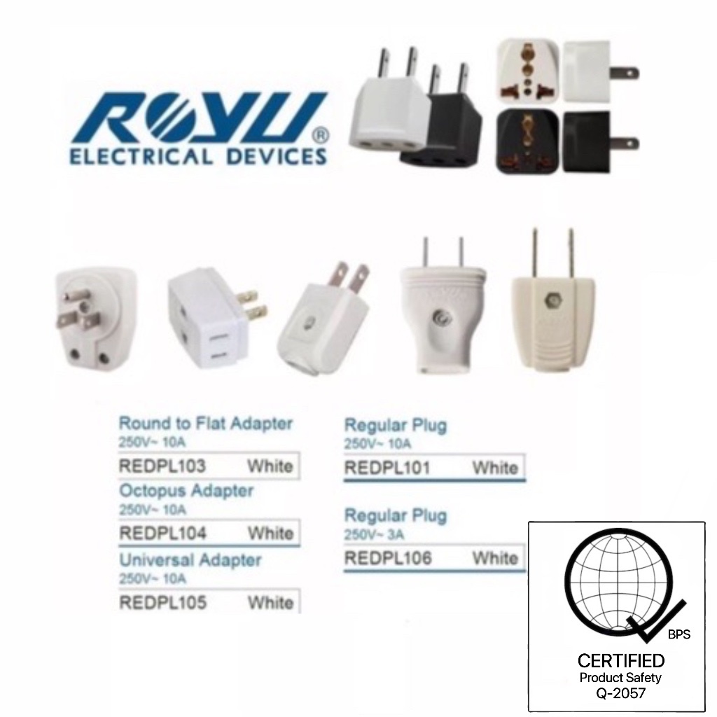 Royu rubber plug adapter pull chain socket/weatherproof socket | Shopee ...