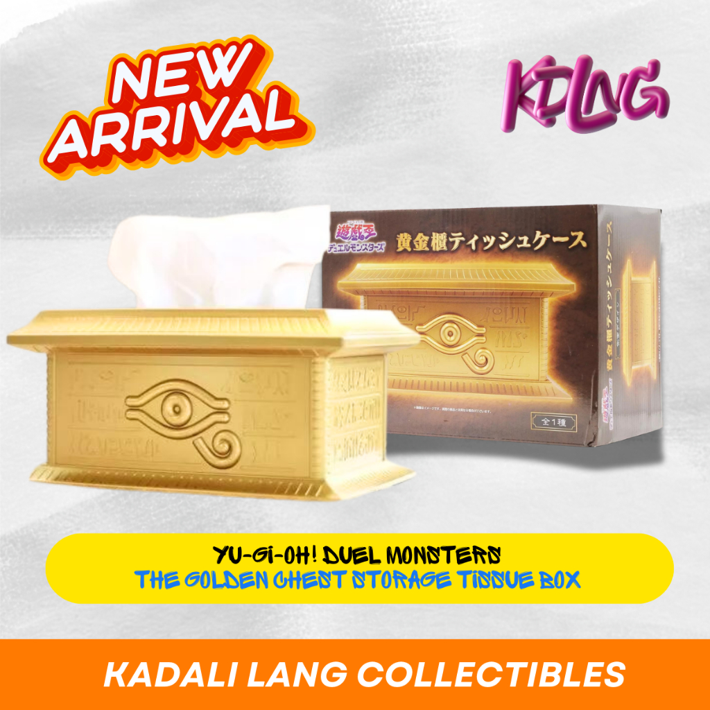 AUTHENTIC Yu-Gi-Oh! Duel Monsters The Golden Chest Storage tissue Box ...