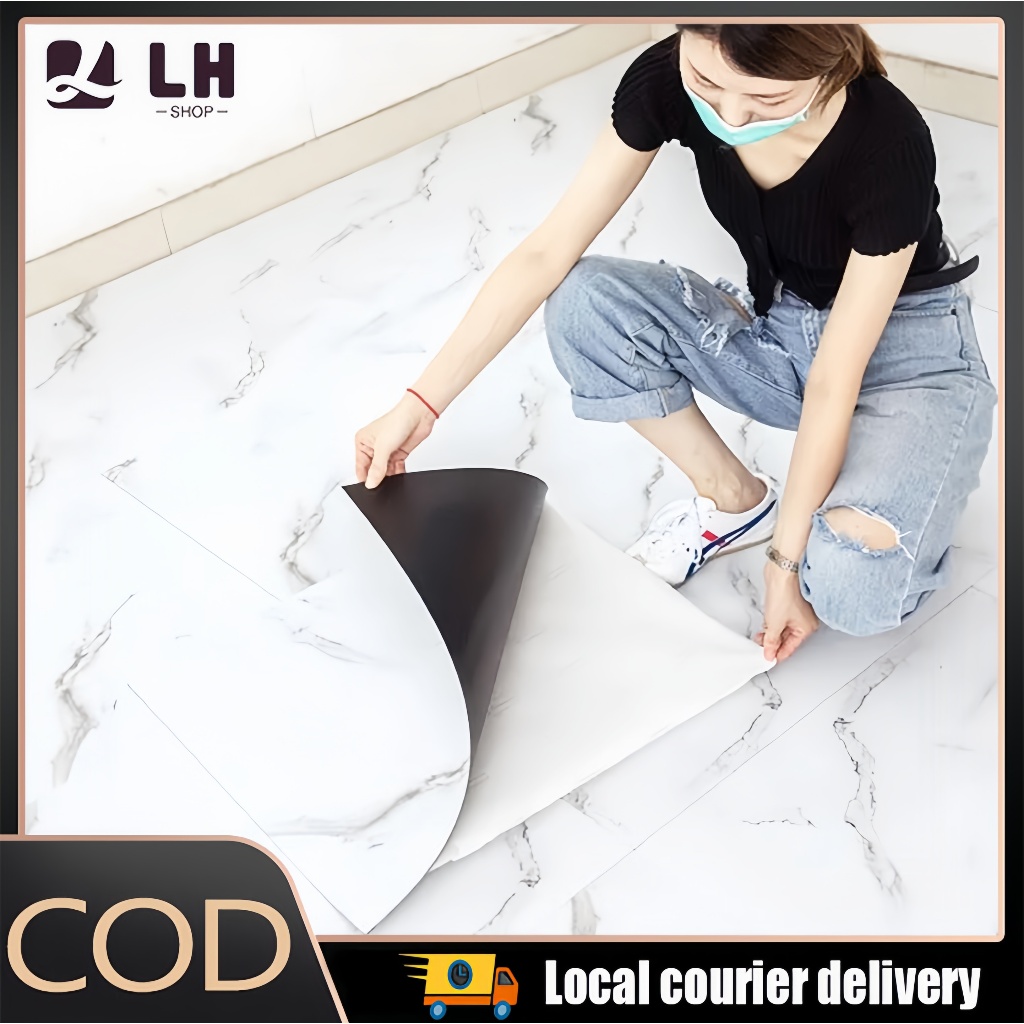 High quality PVC floor sticker Waterproof self-adhesive 60x60cm marble ...