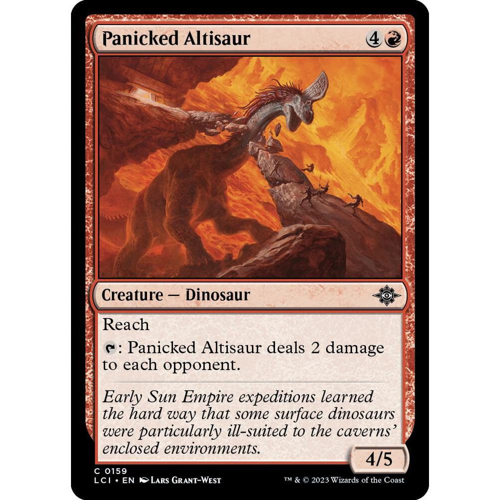 Magic the Gathering - Panicked Altisaur - MTG Red - LCI - NM - (_RAS ...
