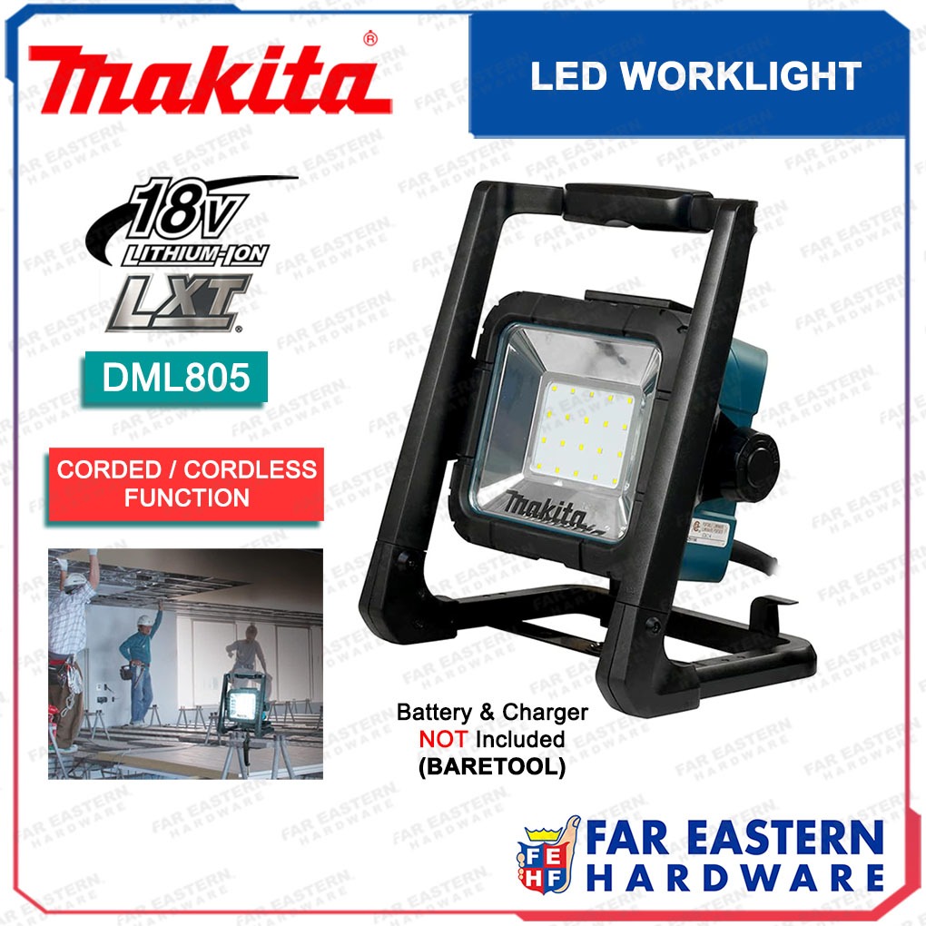 MAKITA DML805 Cordless | Corded LED Worklight 18V Portable Lamp Work ...