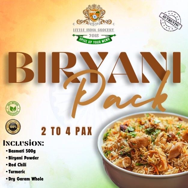 Biryani Complete Pack: Complete Spices + 500g Basmati Rice Good for 2-4 ...