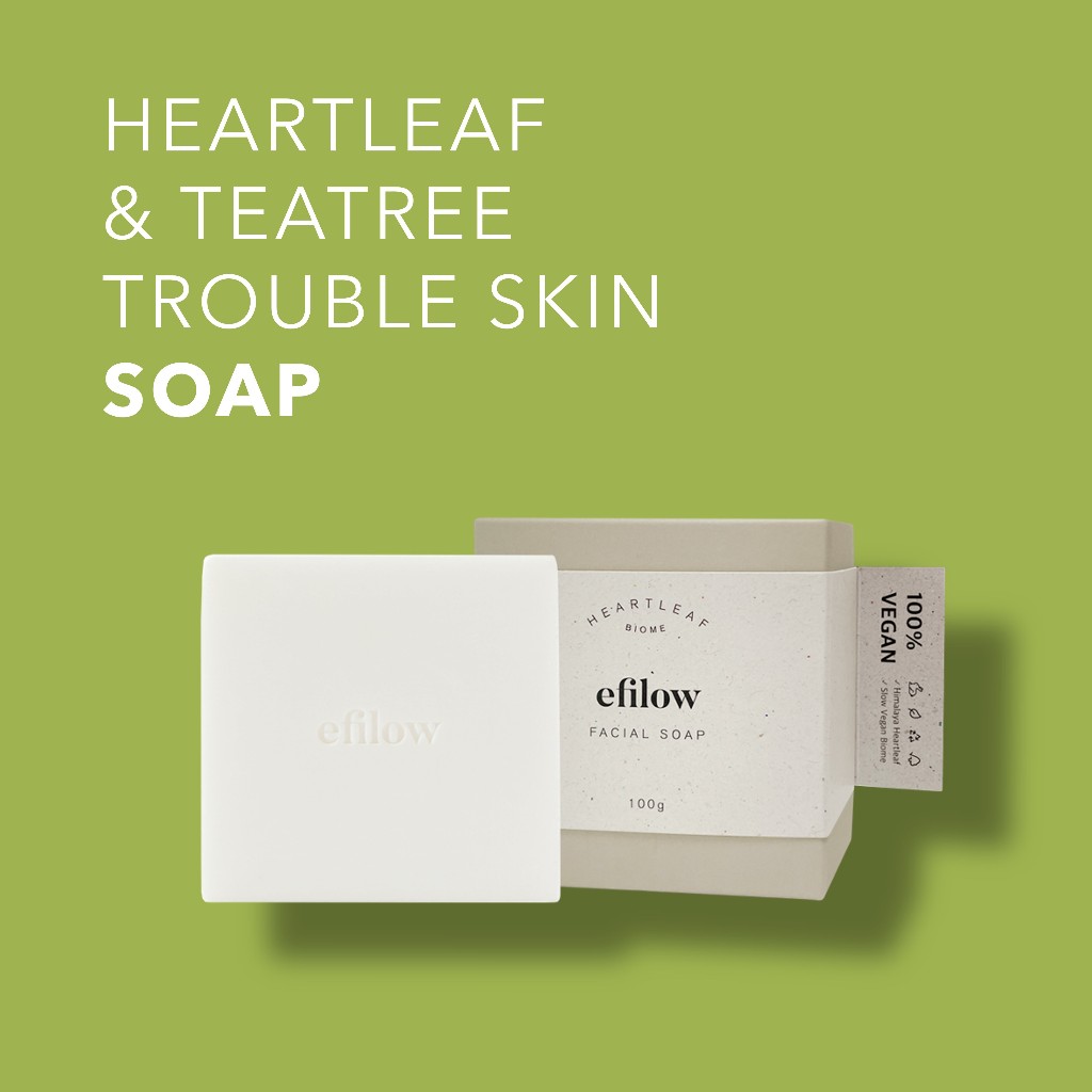 EFILOW Heartleaf Biome Facial Soap 100g | Shopee Philippines