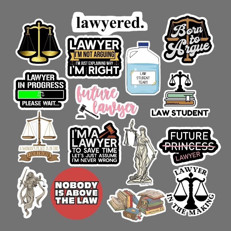 Law Stickers | Vinyl Matte Laminated Waterproof and Scratchproof ...
