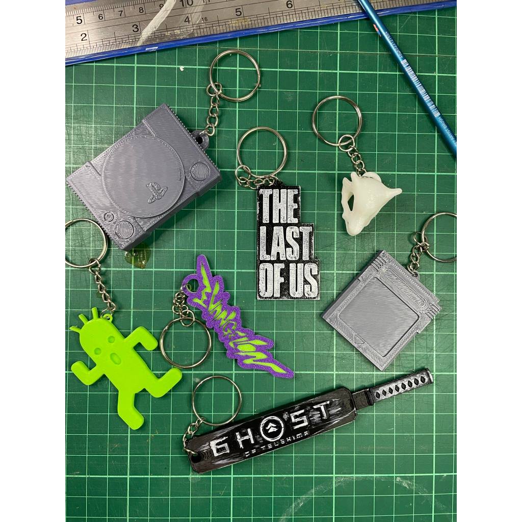 3D Printed Keychains - Games - Retro - Anime - Console - Playstation ...