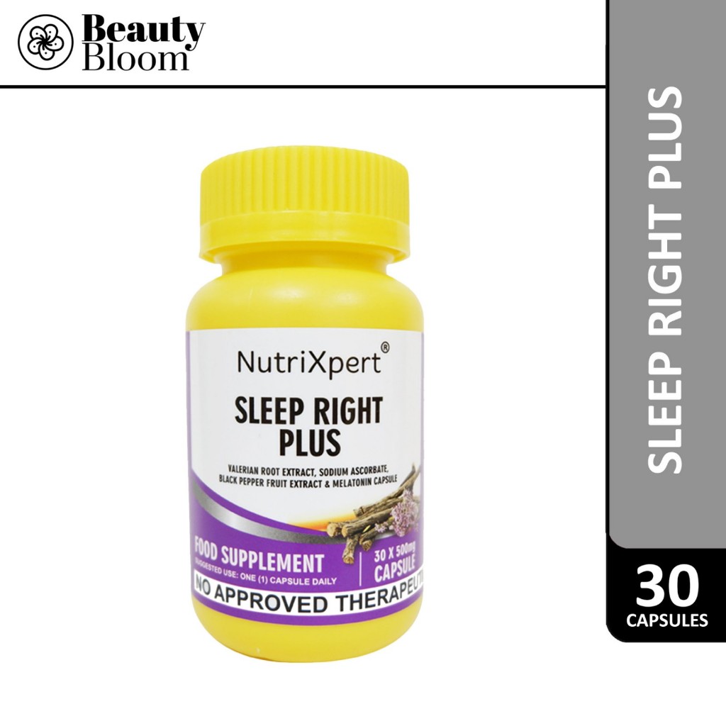 NutriXpert Sleep Right Plus Capsule 500mg | Shopee Philippines