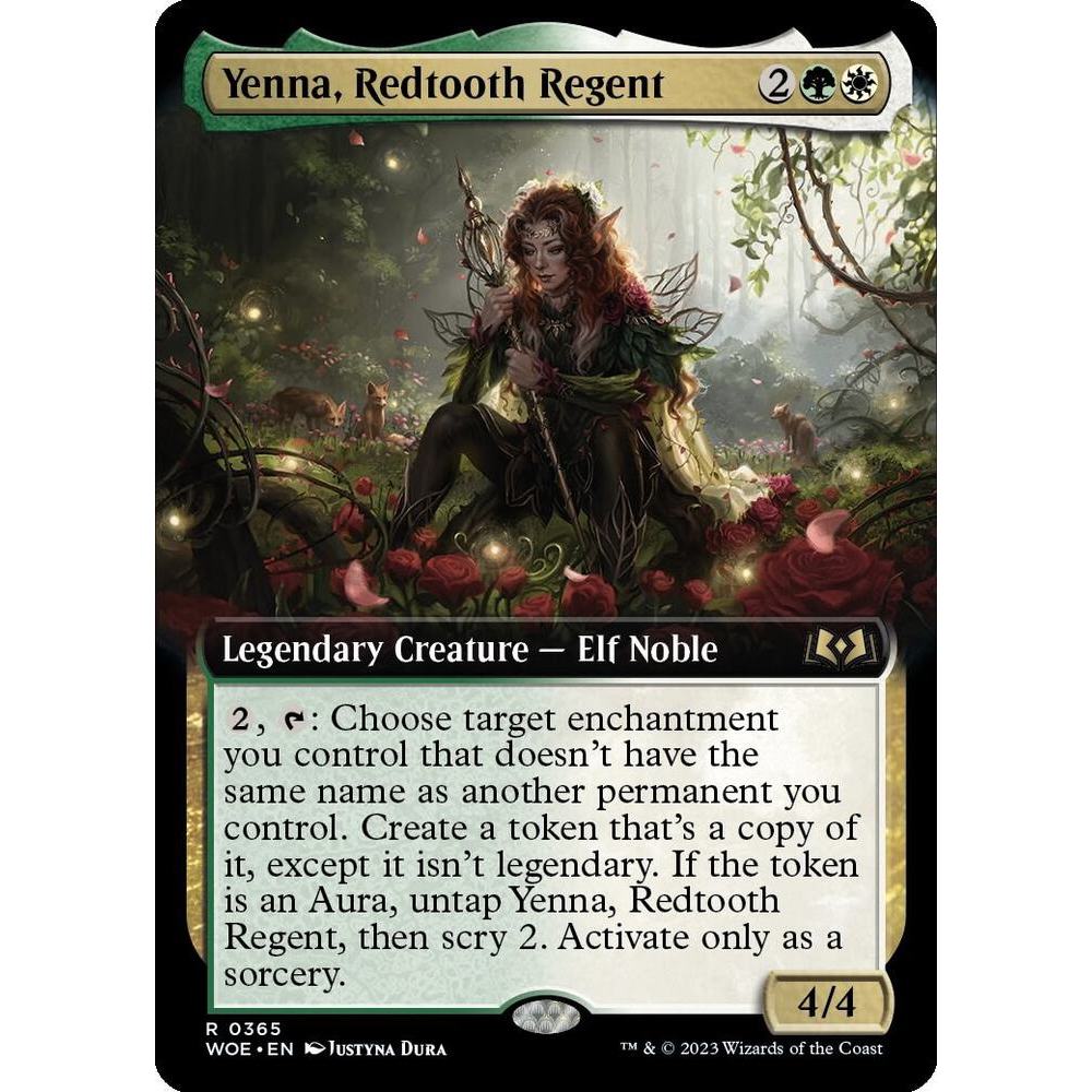 Yenna, Redtooth Regent (Extended Art) - Wilds of Eldraine (WOE ...