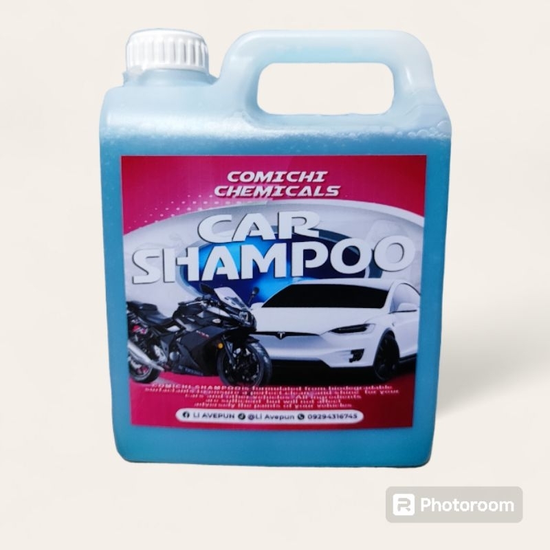 car shampoo with carnauba wax 1 liter super foamy/ with foam booster ...