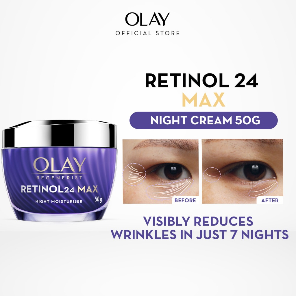 Olay Retinol 24 MAX Anti Aging Face Cream Skincare 50g | Shopee Philippines
